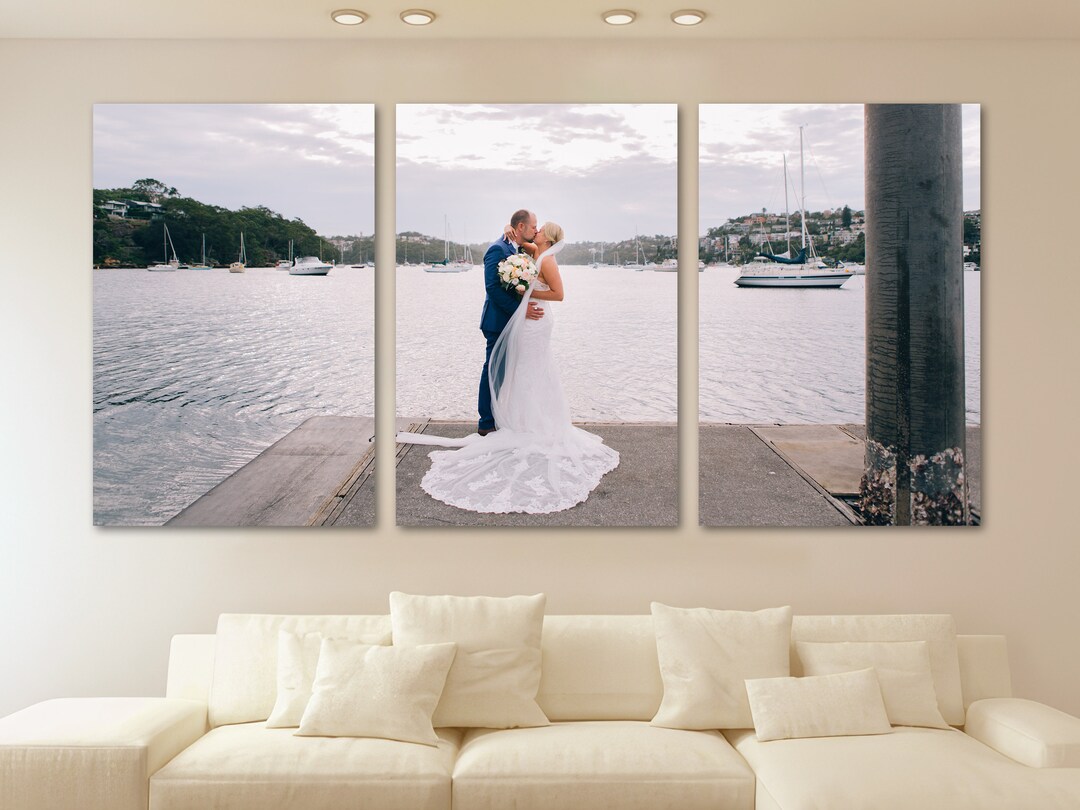 Multi Piece Canvas Photo Print, Wedding Anniversary Gift Canvas Prints ...