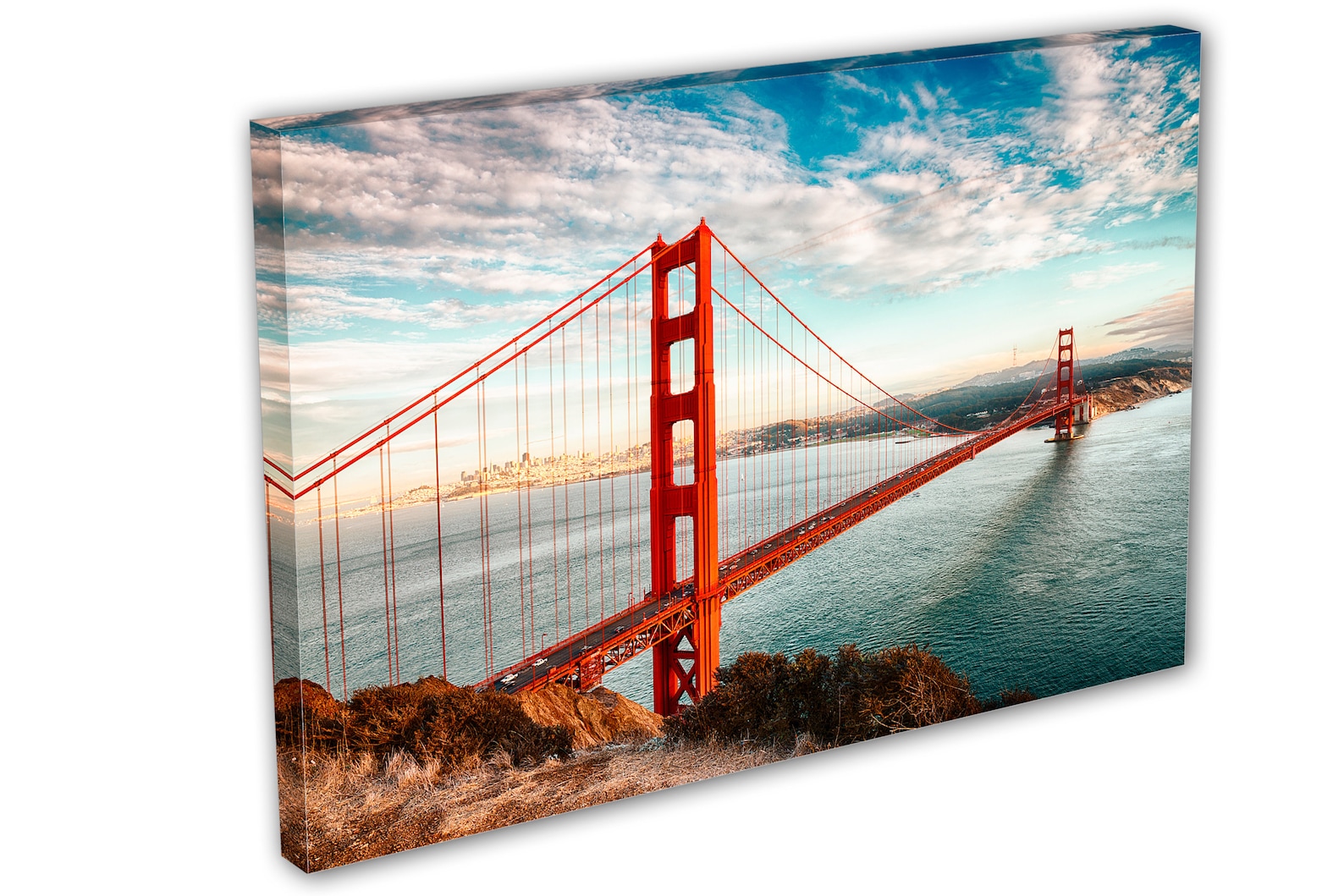SF Golden Gate Bridge Wall Art Canvas Print - San Francisco Golden Gate ...