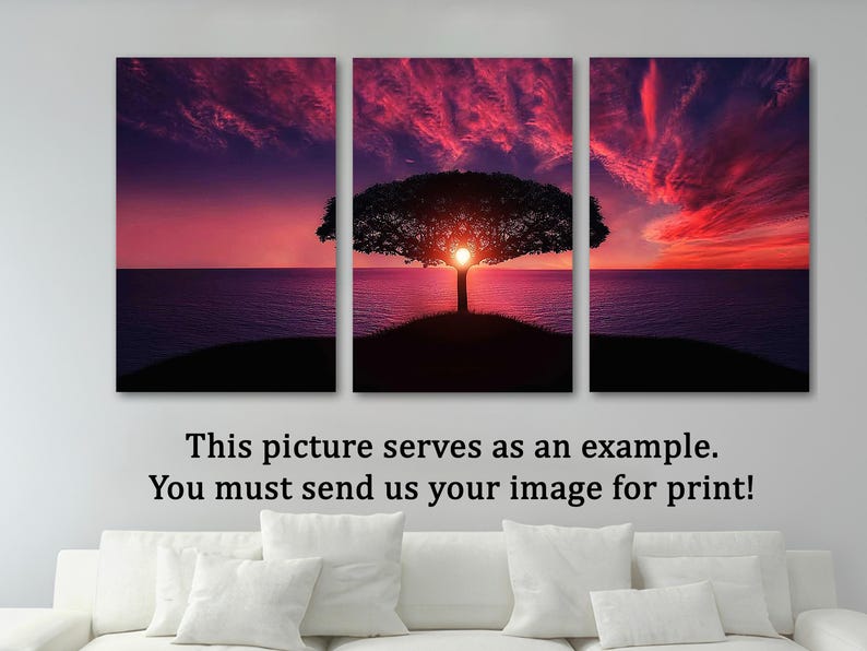 Multi Piece Canvas Photo Print, Wedding Anniversary Gift Canvas Prints ...