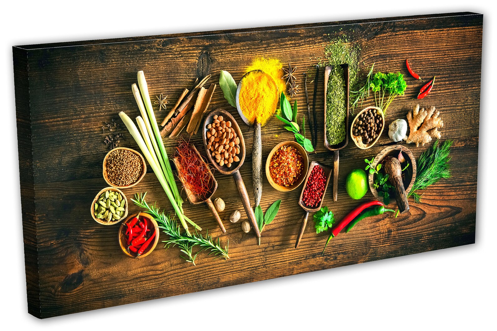 Spices Canvas Print Kitchen Wall Decor Cooking Gifts Wall Art Canvas ...