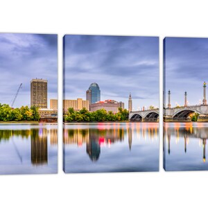 Springfield, MA Canvas Print Wall Art. Springfield Massachusetts, USA ...