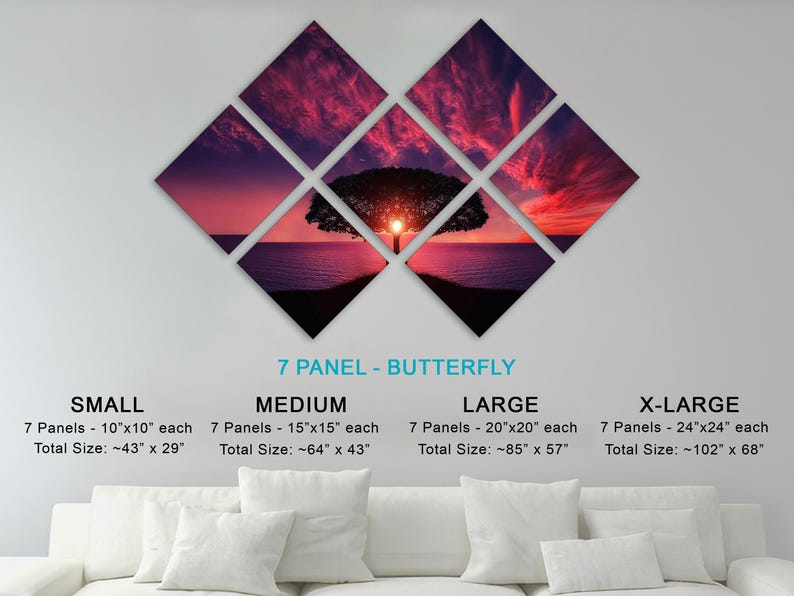 Custom Canvas Split Print. Personalized Picture Prints on Canvas. Set ...