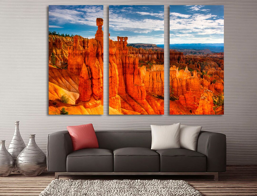 Bryce Canyon Canvas Print of Thor's Hammer Hoodoos at Sunrise, Utah ...