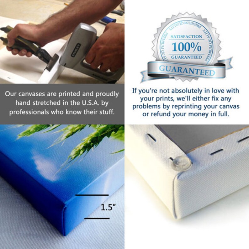 4 Panel Split New York Skyline Panoramic Canvas Print. NYC - Etsy