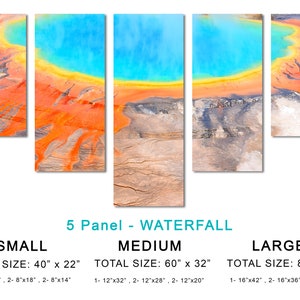 Grand Prismatic Hot Spring Wall Art, Yellowstone Canvas Print ...