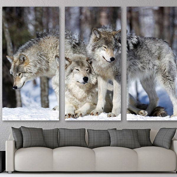 Gray Wolf Art - Etsy