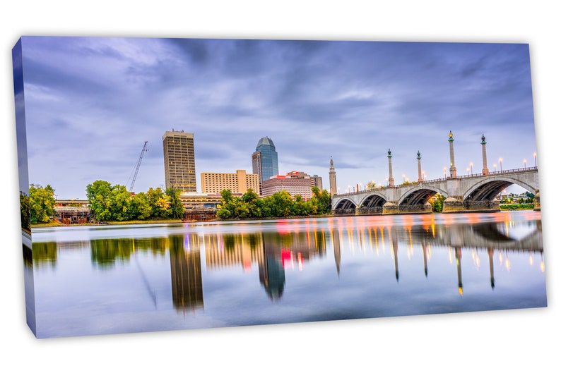 Springfield MA Canvas Print Wall Art. Springfield - Etsy