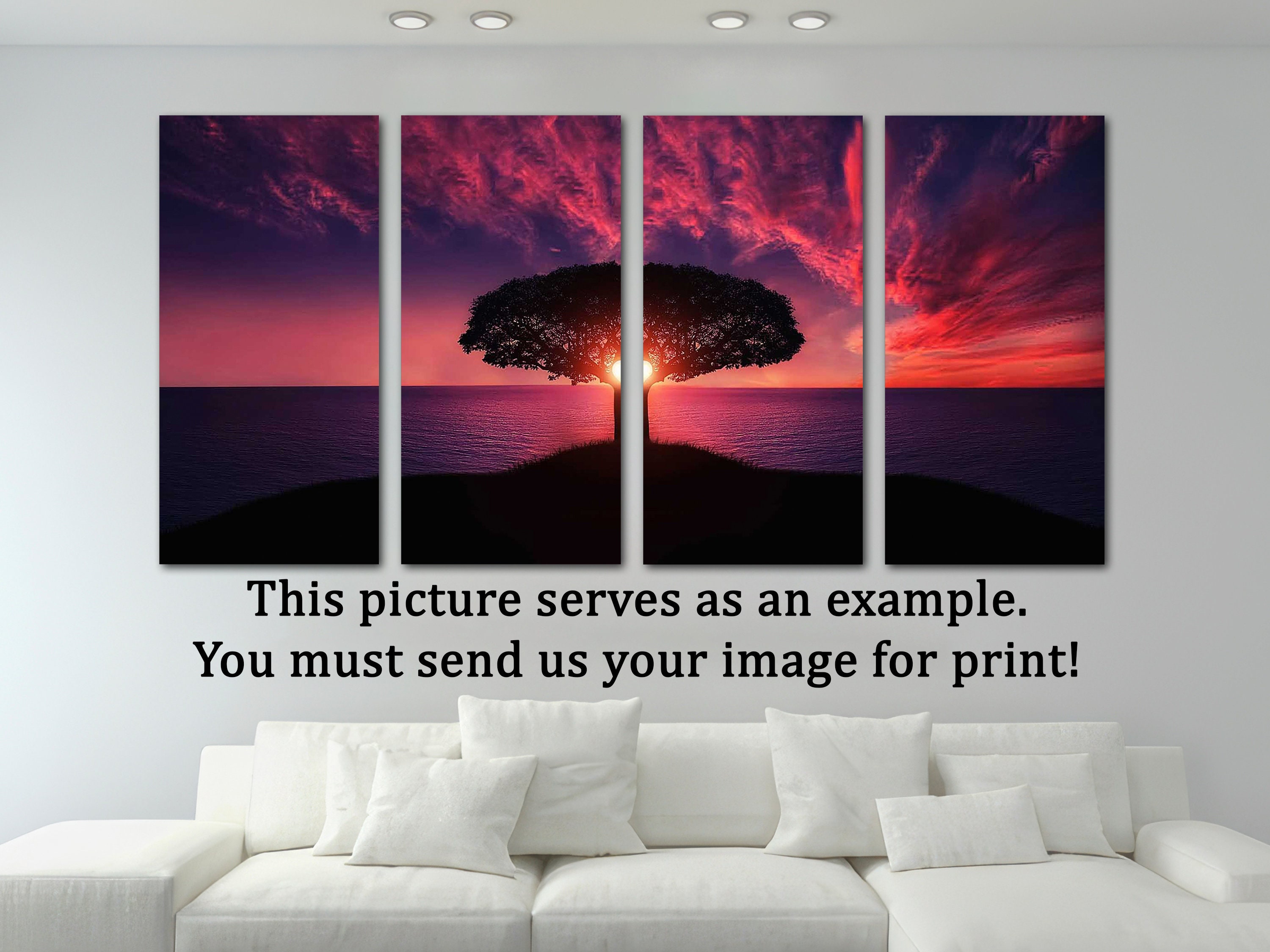 Split Prints on Canvas From Your Photo. Personalized Picture to Multi ...