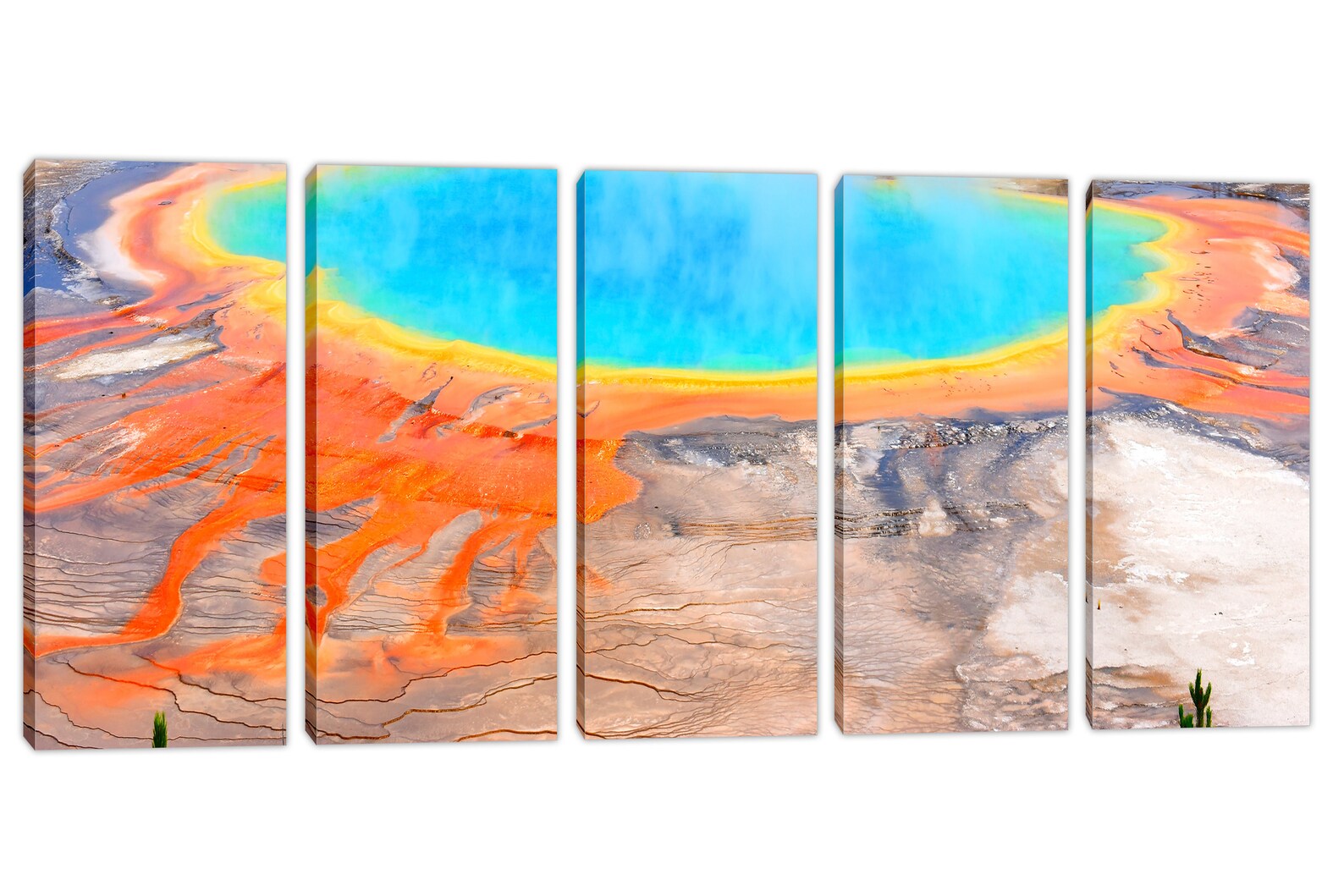 Grand Prismatic Hot Spring Wall Art, Yellowstone Canvas Print ...