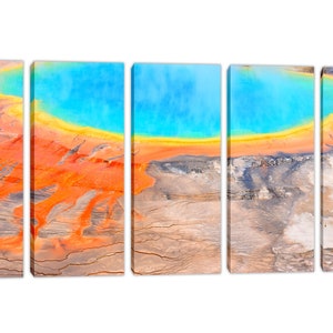 Grand Prismatic Hot Spring Wall Art, Yellowstone Canvas Print ...