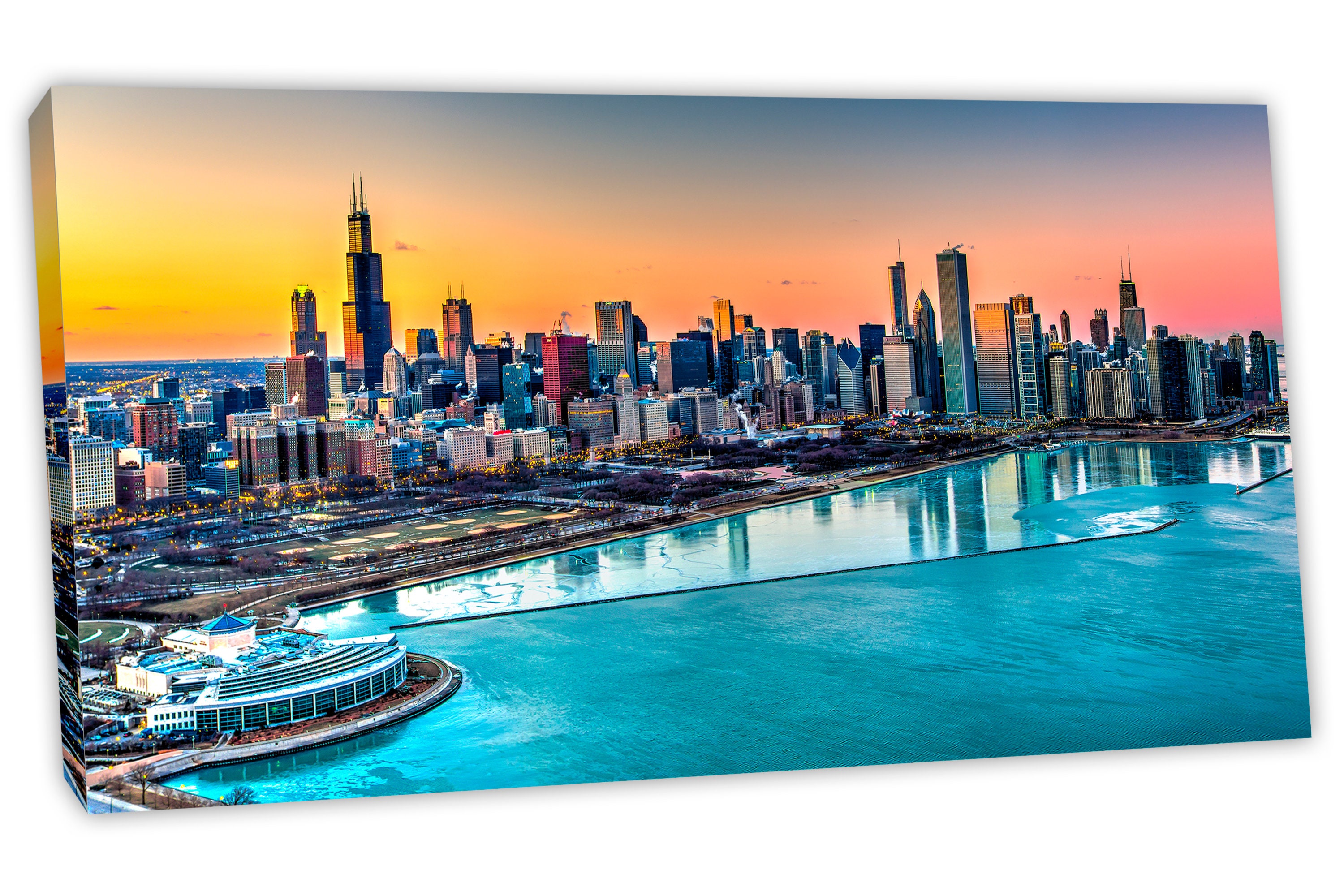 Chicago Skyline Art Canvas