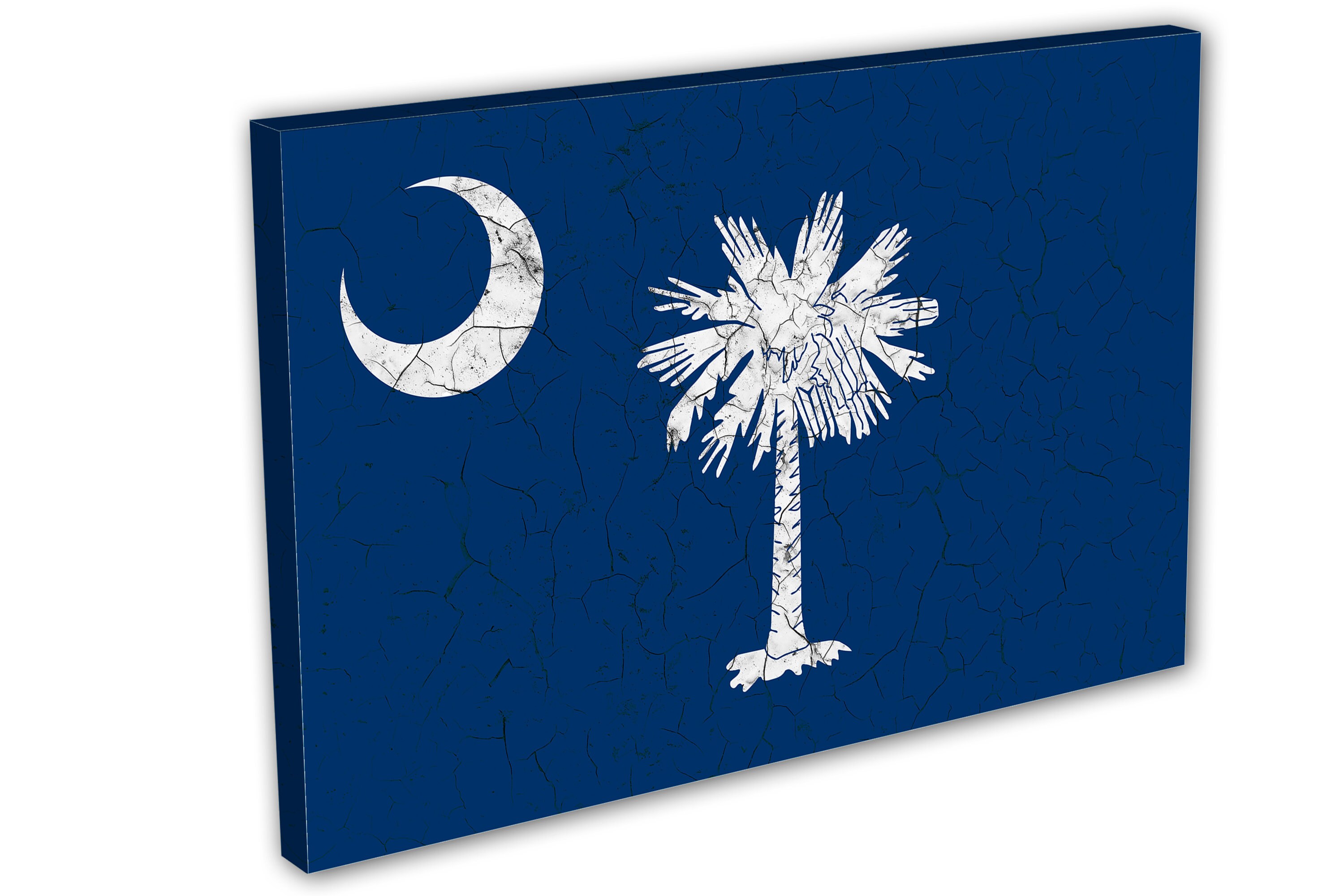 South Carolina State Flag Canvas Print Wall Art 3 panel | Etsy