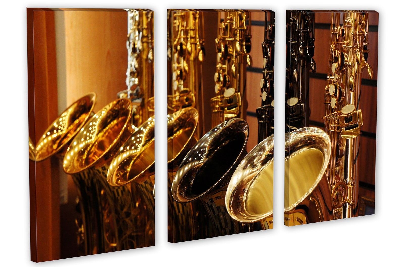 Saxophones Canvas Print Musical Wall Art Musical Instrument | Etsy