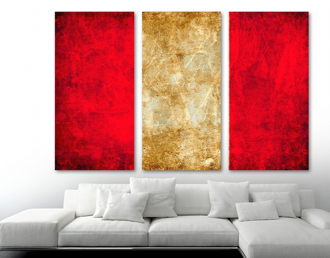 Peru Country Flag Rustic Grunge Canvas Print Wall Art - Peru Flag ...