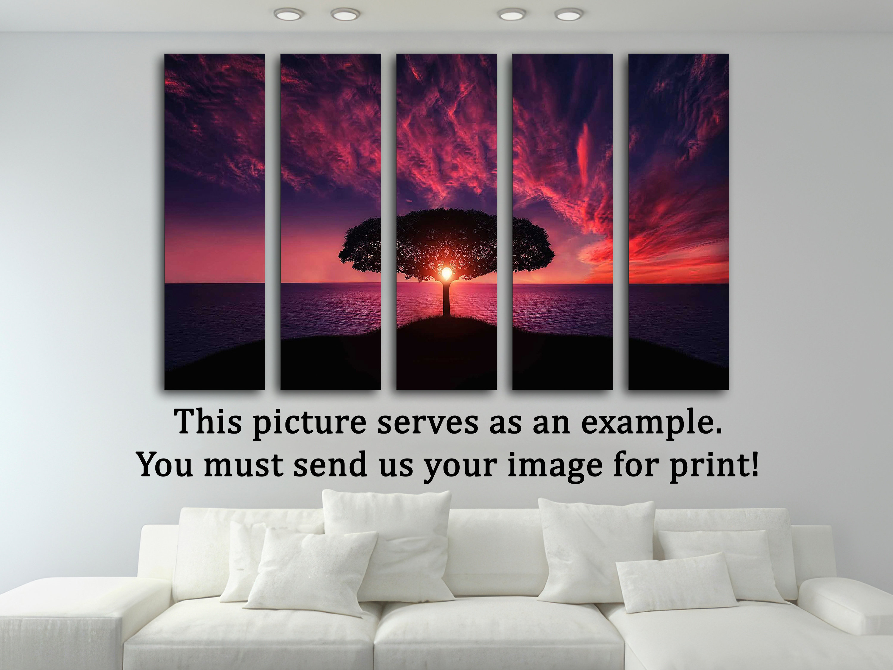 Custom Canvas Split Print. Personalized Picture Prints on Canvas. Set ...