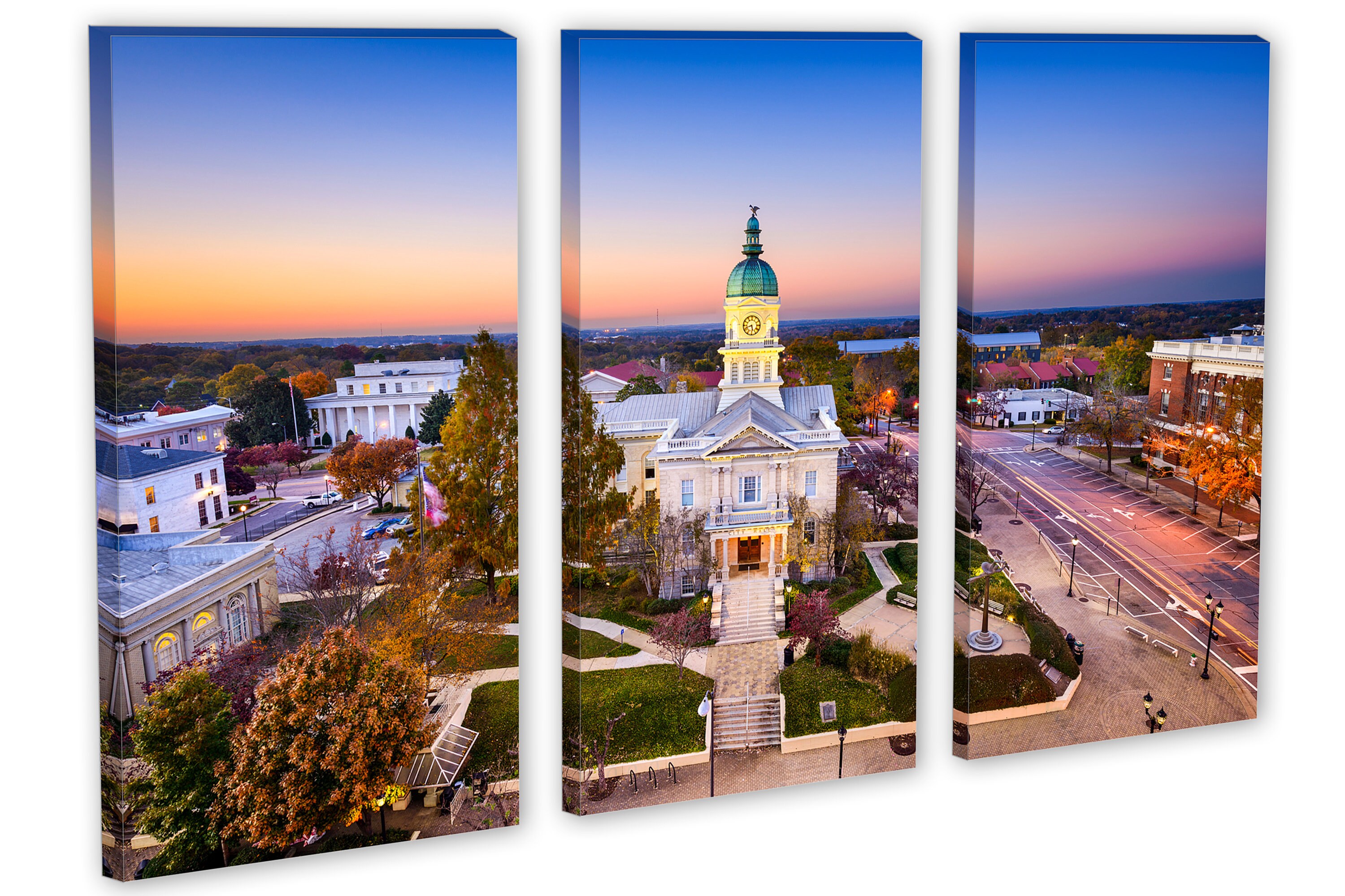 Athens Georgia Wall Art Canvas Print. Downtown Athens, GA USA Cityscape ...