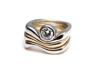 Triple Wave Ring - Etsy