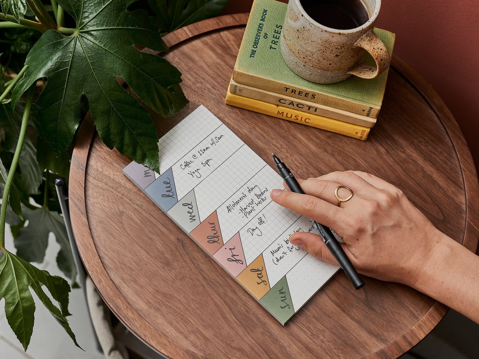 Weekly Planner Recycled Paper Hand Drawn | Etsy