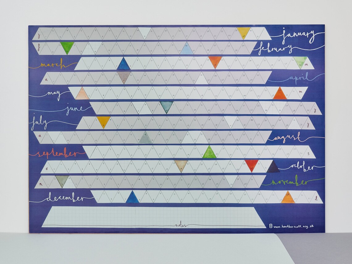 Wall Calendar / Birthday Planner / Year Planner - Etsy