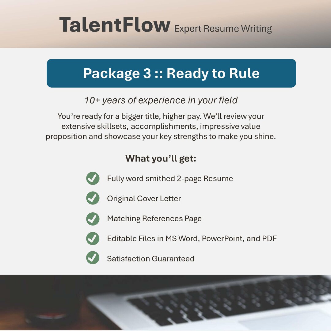 Ready to Rule Resume --> 10+ Years of Experience - Etsy