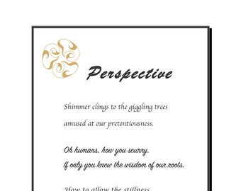 Poem on Perspective - Etsy