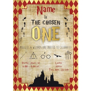 The Chosen One Birthday Invitation - Etsy