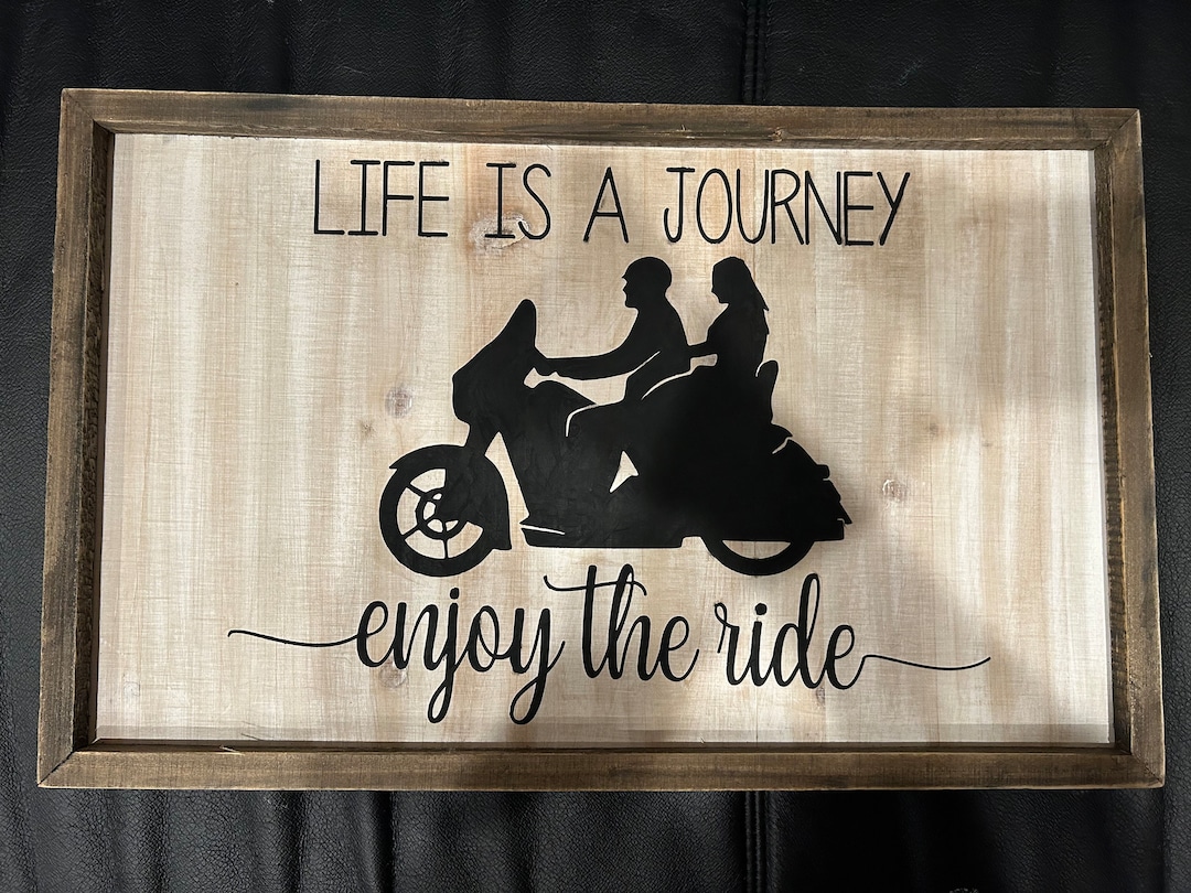 Life is A Journey, Enjoy the Ride Motorcycle - Etsy
