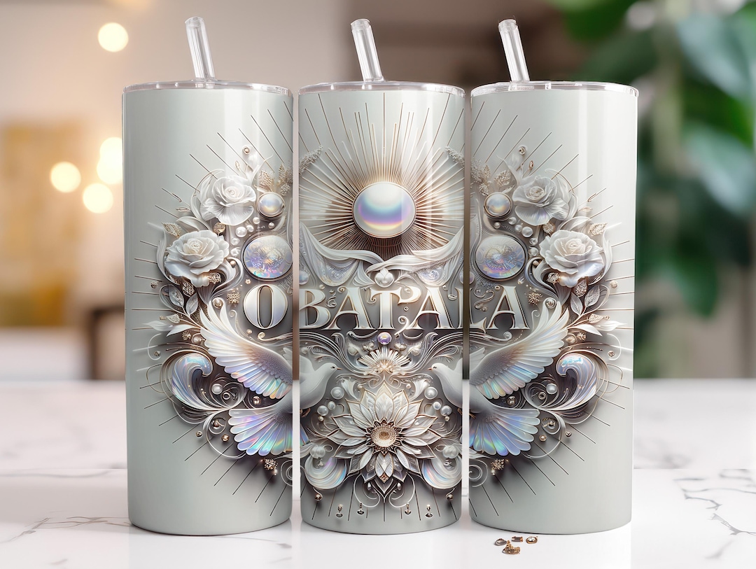Obatala Tumbler: Lukumi Spiritual Drinkware (20oz Stainless Steel) - Etsy