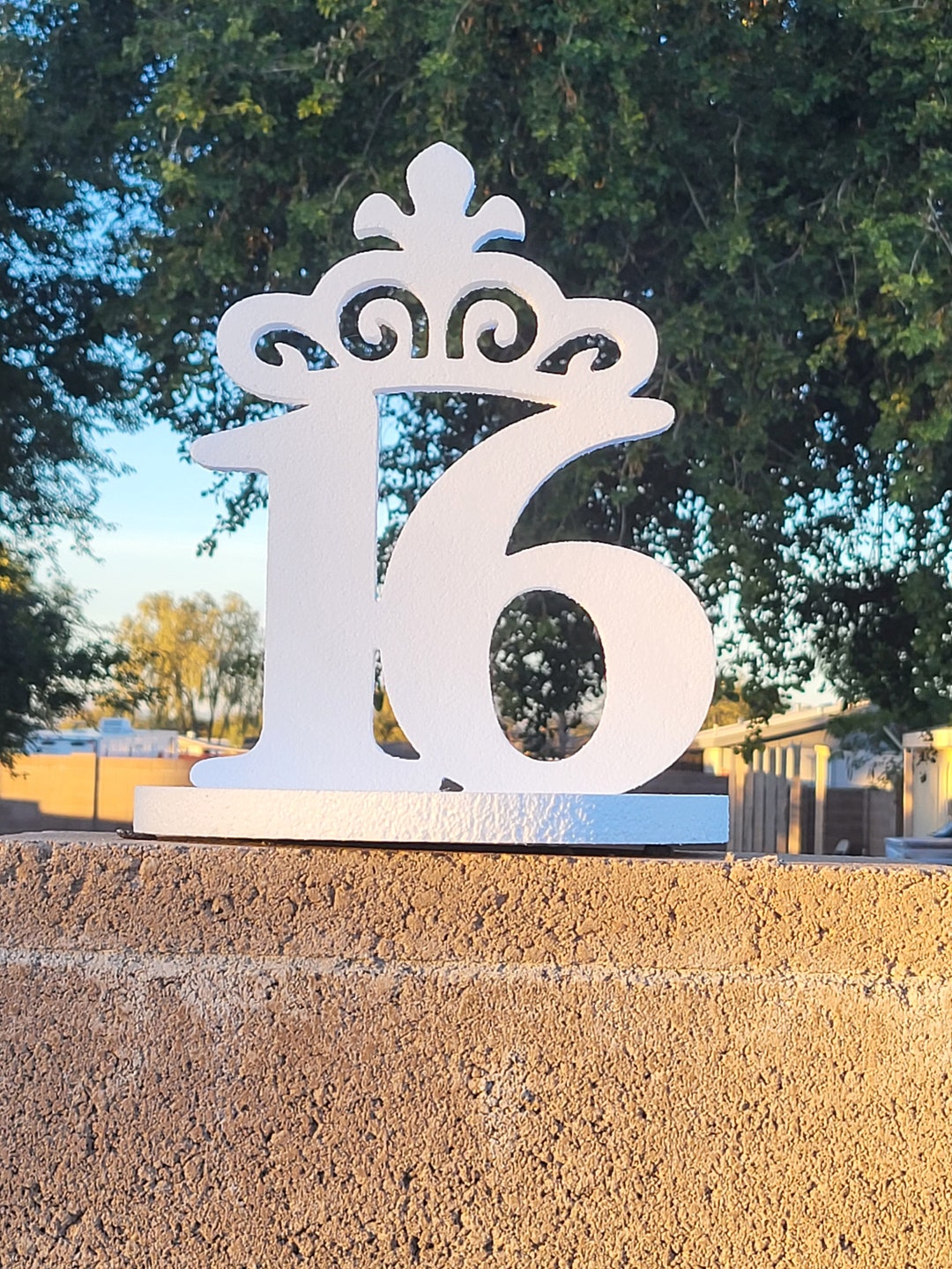 Custom Sweet 16 Centerpiece With Crown, Including Stand - Etsy