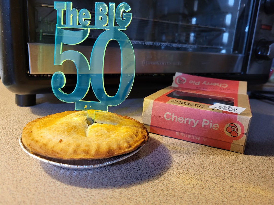 The BIG 50 Cake or PIE Topper Decoration 50th Birthday - Etsy