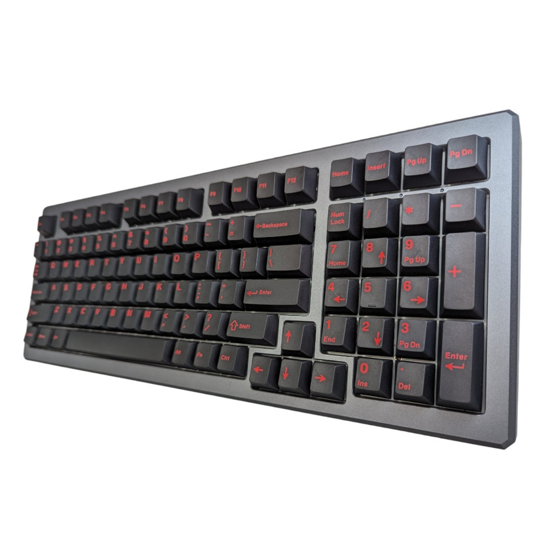 Black Widow Red on Black PBT Cherry MX Keycap Set 143 Pcs for ...