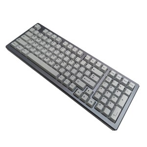 Wet Cement Black on Gray PBT Cherry MX Keycap Set 158 Pcs for ...