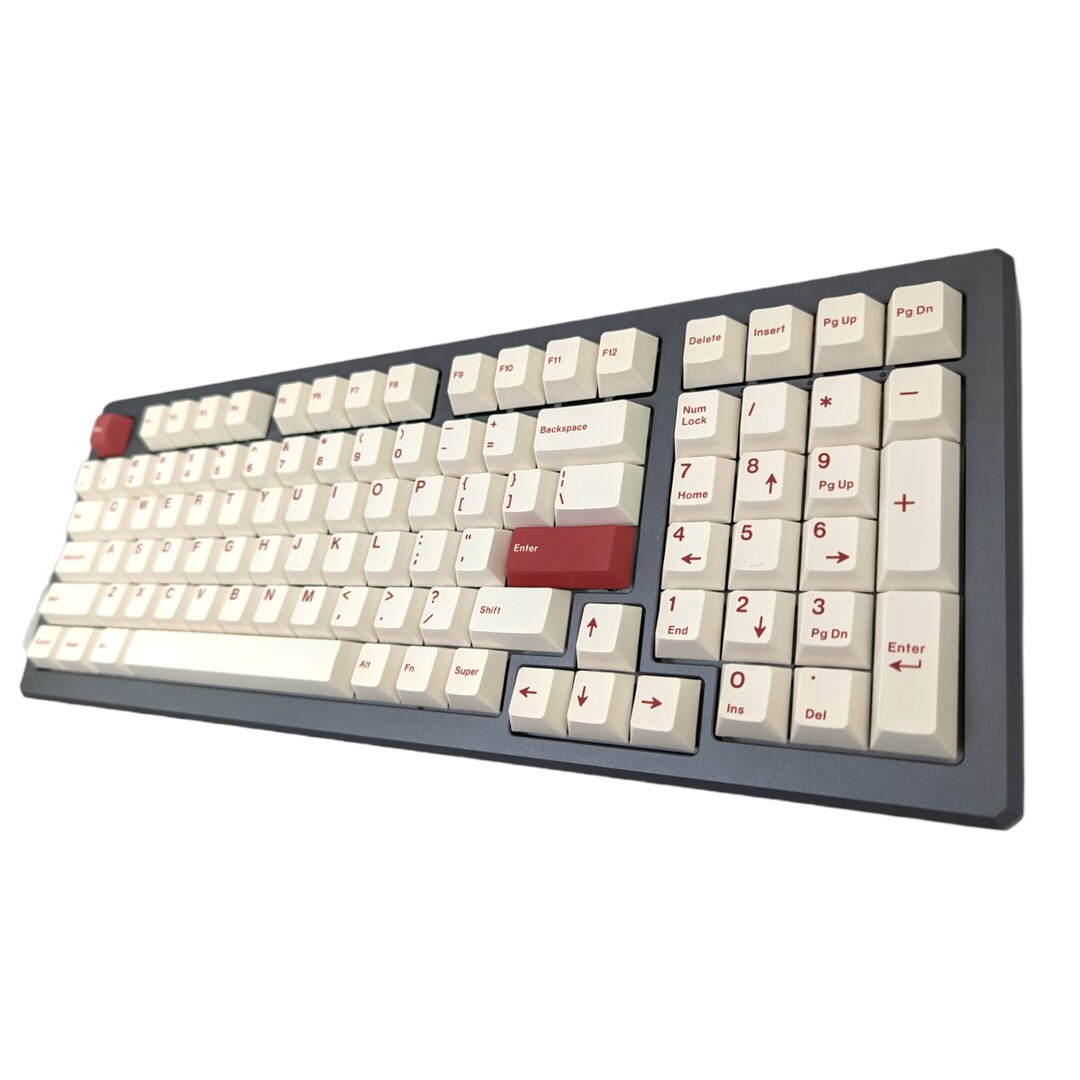 Red on White tk-row PBT Cherry MX Keycap Set 131 Pcs - Etsy