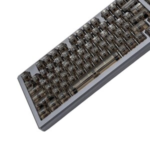 Black Crystal Clear RGB CSA Keycap Set 143 Pc for Mechanical Keyboard ...
