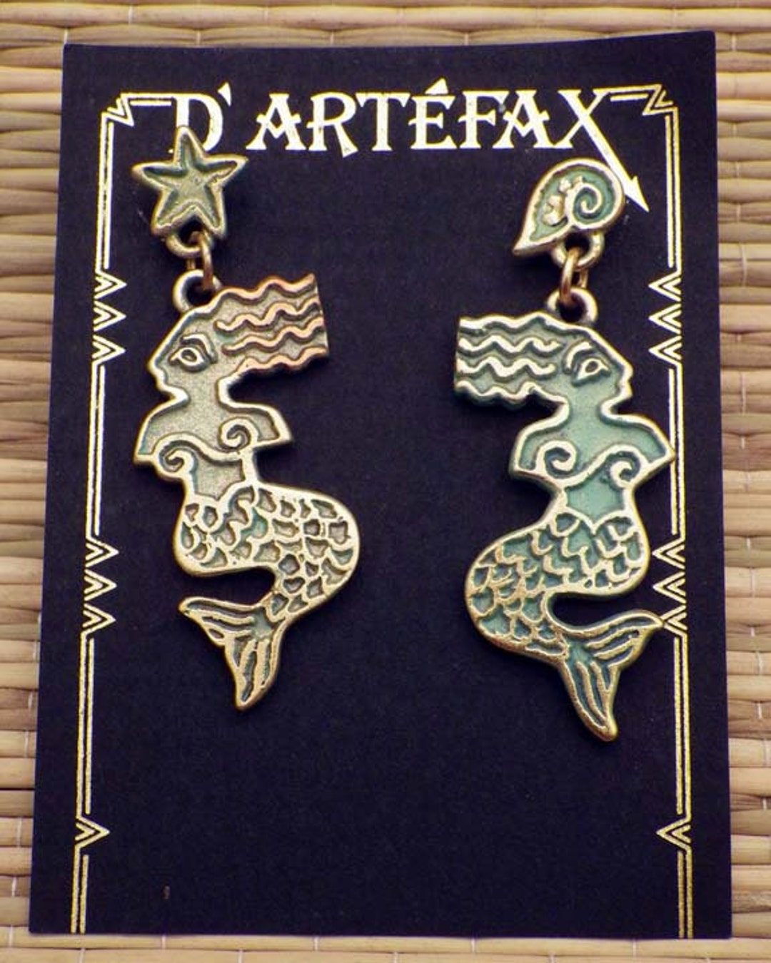 Vintage 24K Gold Plated Mermaid Post - Etsy