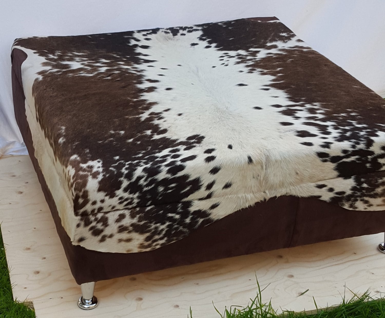Extra Large Storage Cowhide Footstool / Ottoman / Coffee Table | Etsy UK