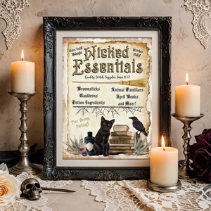 Witch Shop Sign, Halloween Sign, Retro Halloween, Witches Print ...