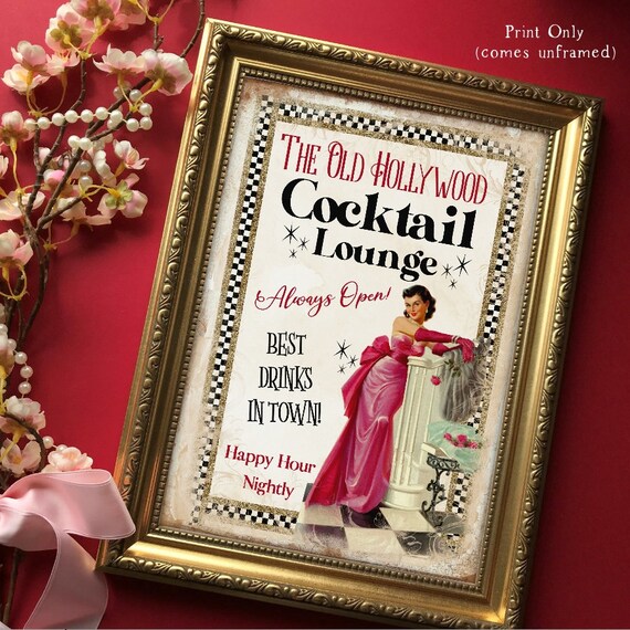 Retro Cocktail Party Art