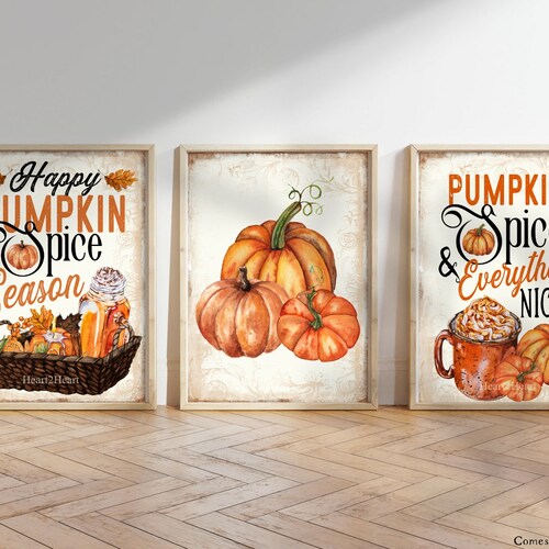 Rustic Farmhouse Halloween Decor Set of 3 Vintage Art Prints - Etsy