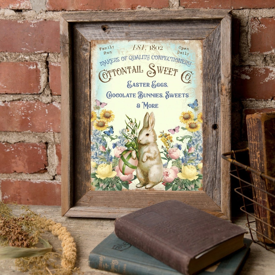 Easter Bunny Sign Bunny Sign Candy Sign Sweet Table | Etsy