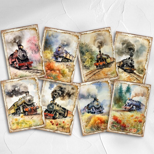 Steam Train Card - Etsy UK