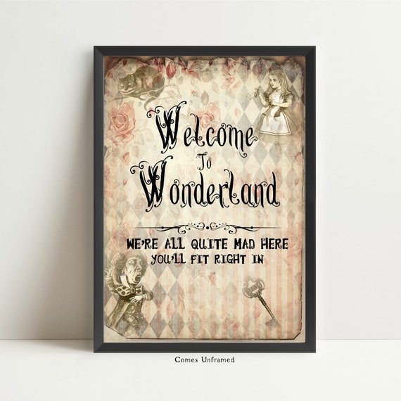 Welcome To Wonderland Sign