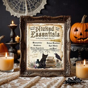 Witch Shop Sign, Halloween Sign, Retro Halloween, Witches Print ...