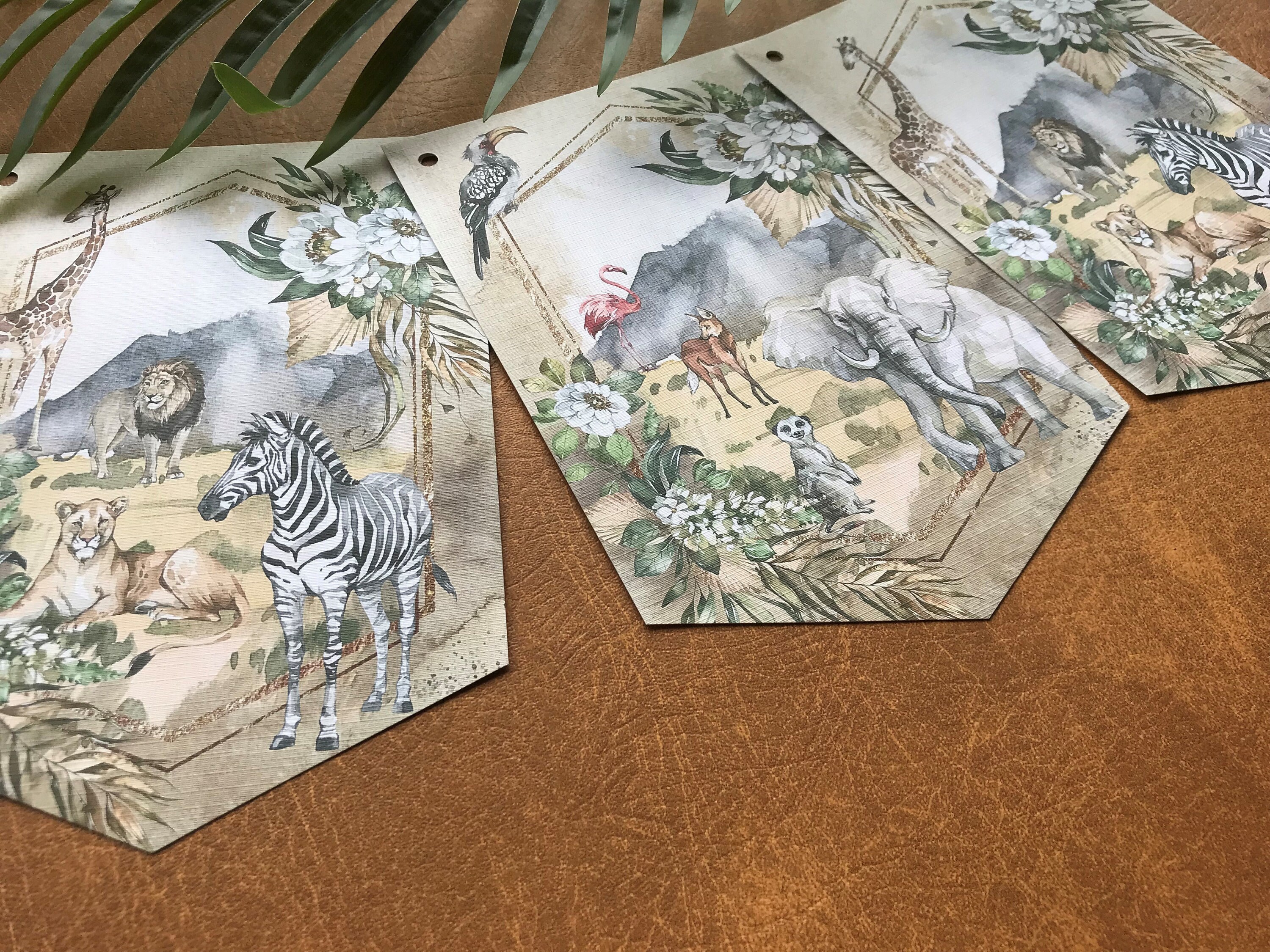 Safari Animal Bunting Jungle Banner Jungle Birthday Party | Etsy