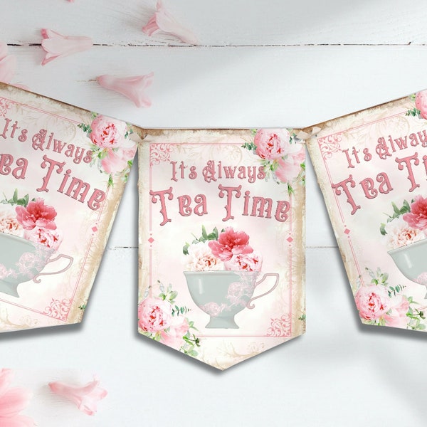 Teacup Bunting - Etsy