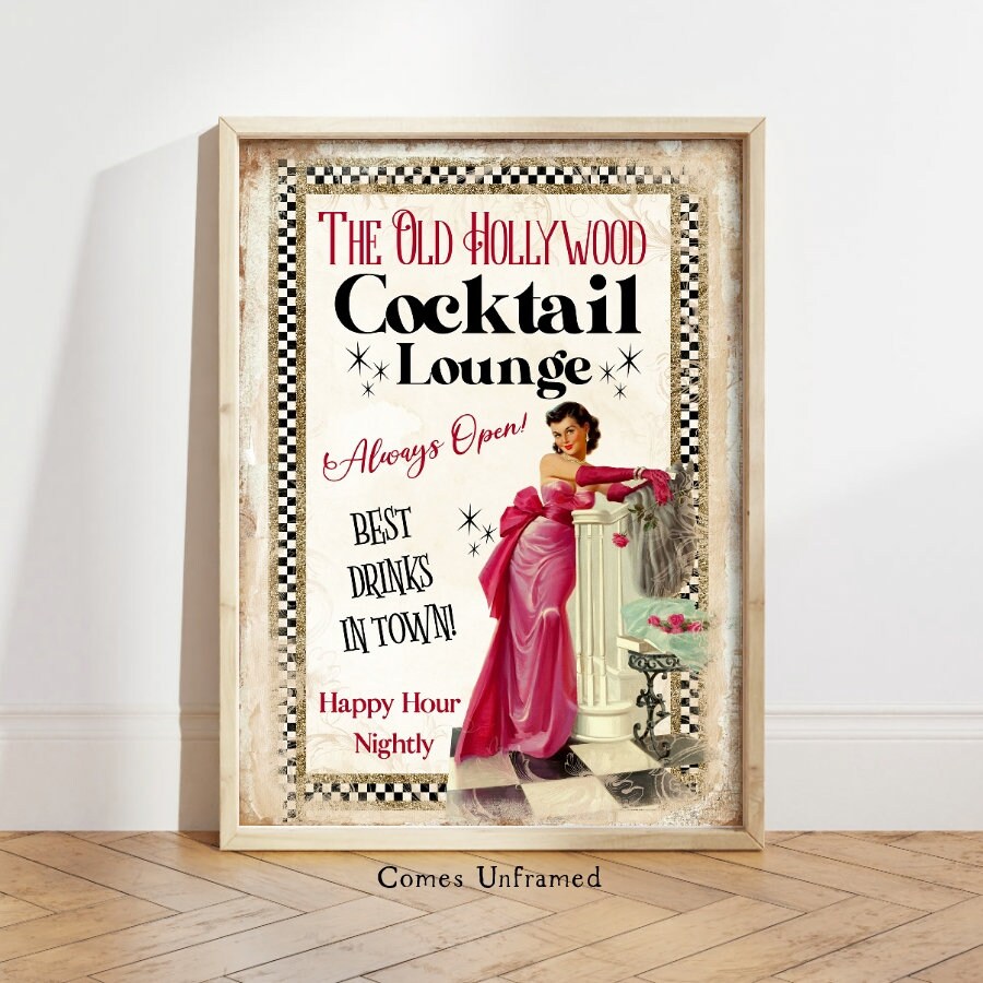 Vintage Cocktail Party Poster