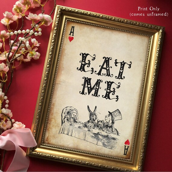 Alice In Wonderland Eat Me Sign