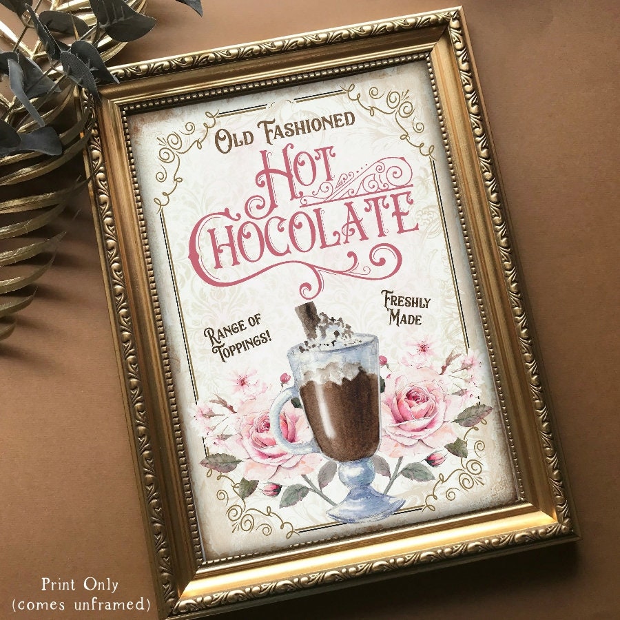 Hot Chocolate Sign Cocoa Sign Wall Decor Blush Pink Cocoa - Etsy UK