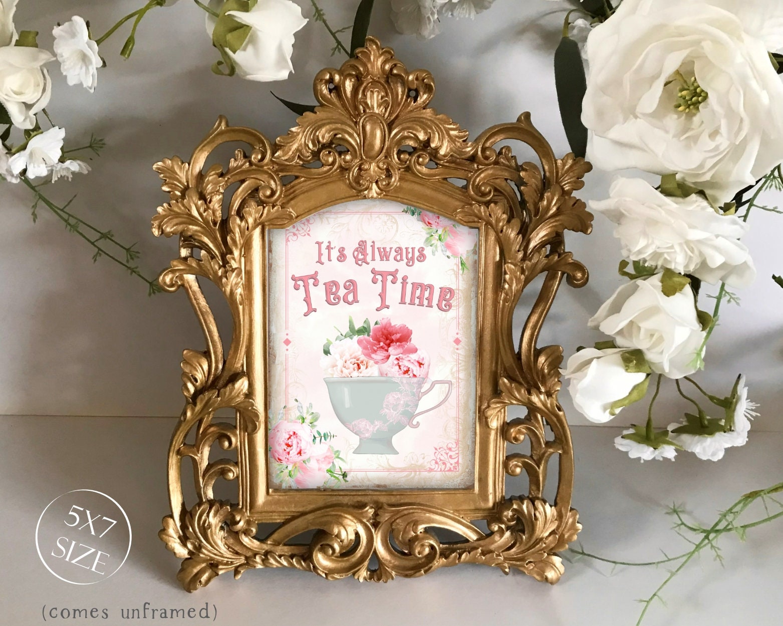 It's Always Tea Time Print Wall Art Decor Kitchen Print - Etsy UK