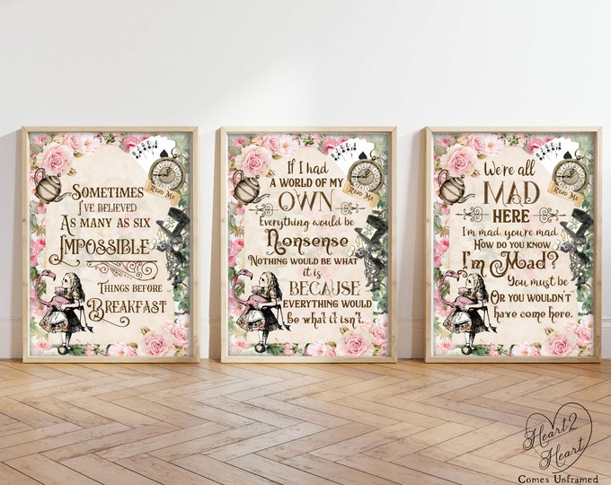 Alice in Wonderland Print, the Secret Alice, is to Surround Yourself ...